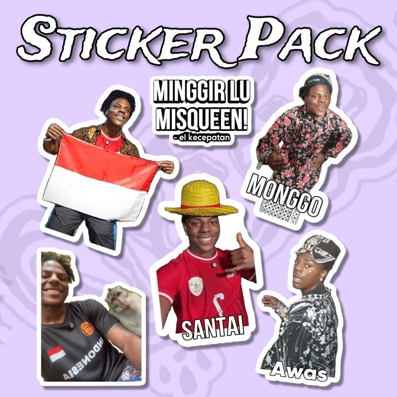Ishowspeed Meme Pack Sticker contains 6 Waterproof vinyls | Shopee ...