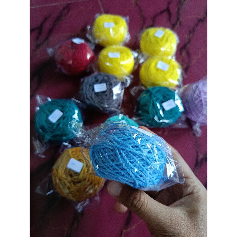 Polycherry knitting yarn repack 20 grams (not 1 roll) | Shopee Philippines