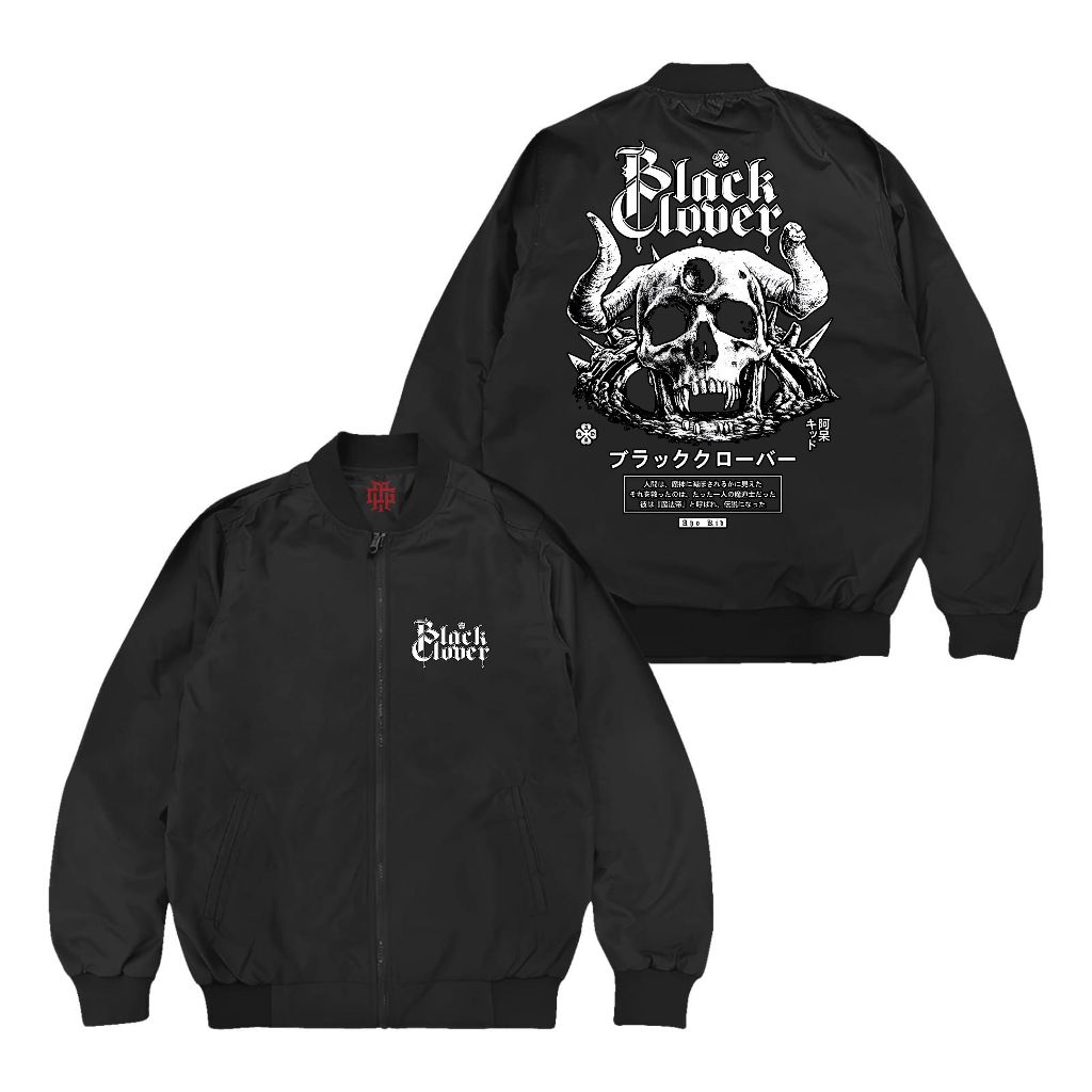 Population Official Bomber Jacket Black CLOVER Jacket Men waterproof ...