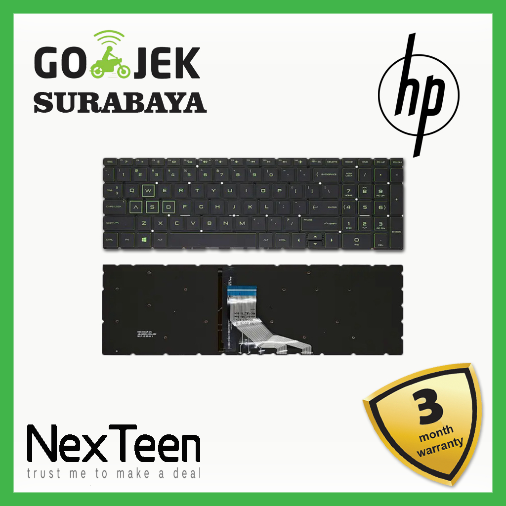 HIJAU Original HP Pavilion 15-DK 15-DW 15-DA 15-DB 15-DU 15-CW 15-CN 15 ...