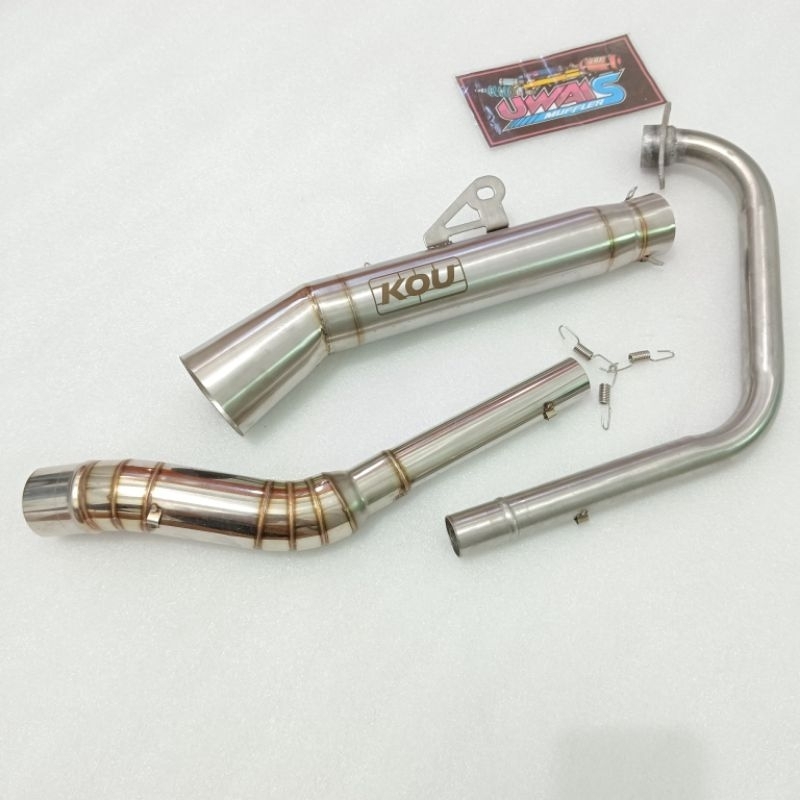 Canister super open pipe Kou 51mm for Tmx 125 155 Rusi tc 125 155 Bajaj ...