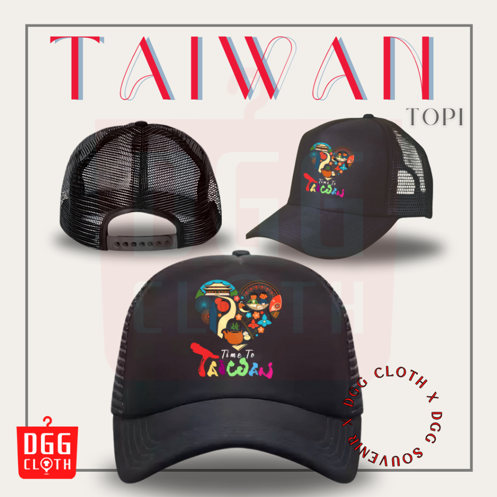 Dggcloth Chinese Country Souvenir Hat - Trucker Hat By Taiwan | Shopee ...