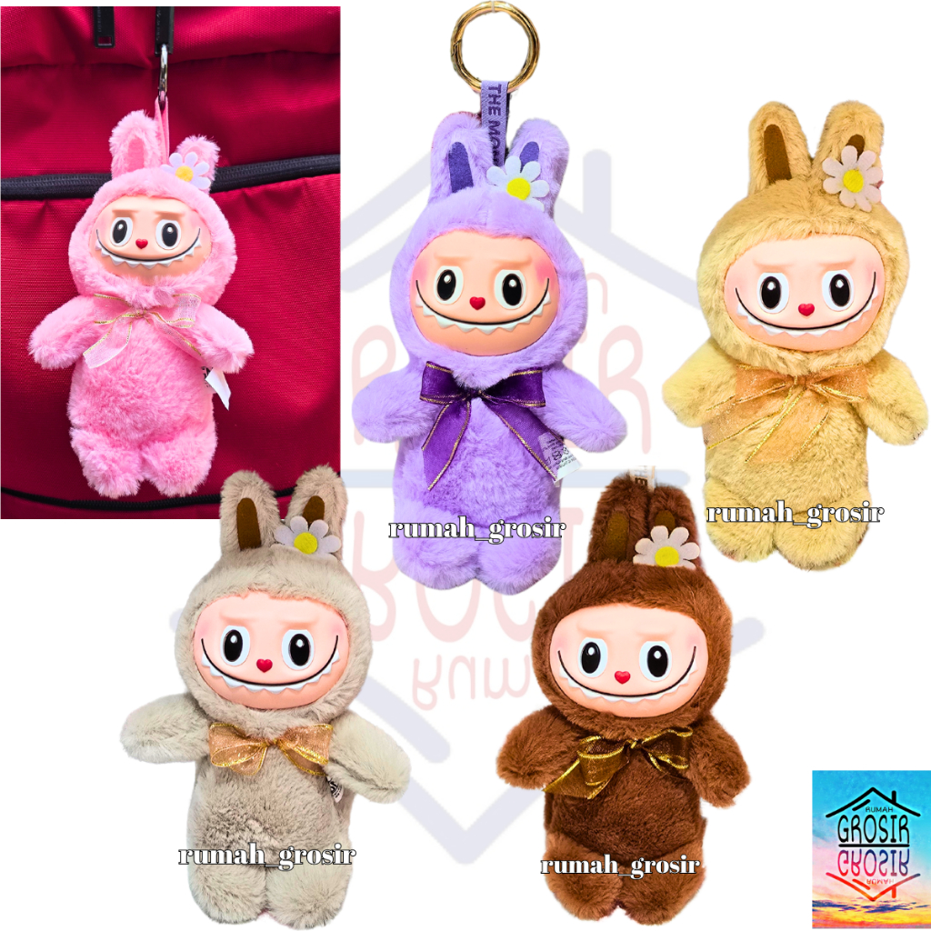 GANTUNGAN (Wholesale House) Labubu Rubber Face Keychain Labubu The ...