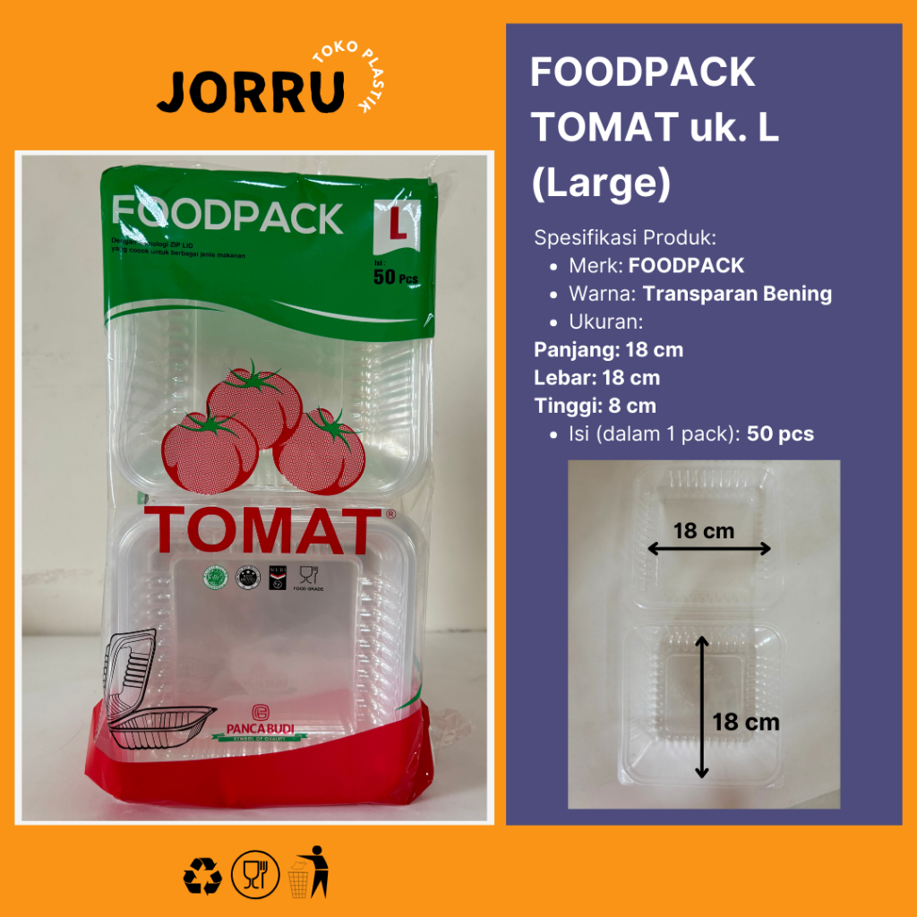 Tomato FOODPACK - LARGE FOOD MIKA (L) | Shopee Philippines