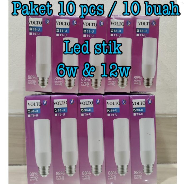 Led Stick Bulb/VOLTO PLC LED Light Pack Of 10pcs | Shopee Philippines