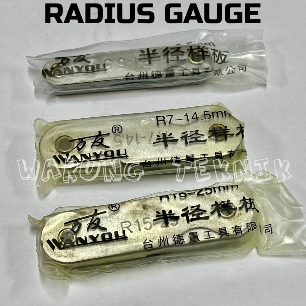 RADIUS GAUGE - MAL RADIUS - BOLT GAP MEASURING TOOL R 1 - 6.5 mm / R 7 ...