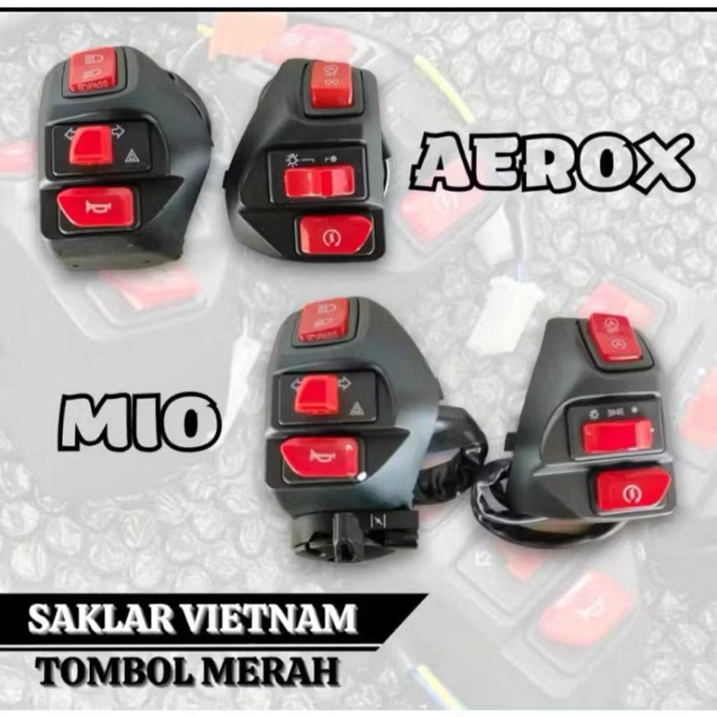 ORIGINAL Switch Set Mio Aerox Left Right Vietnam Complete Engine Plus ...