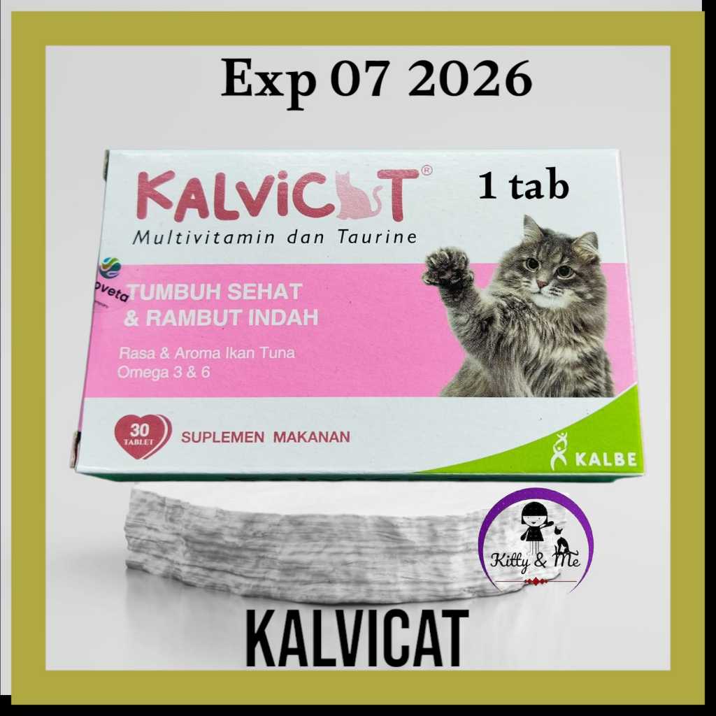 Kalvicat Multivitamins And Minerals For Cats Per 1 tablet | Shopee ...