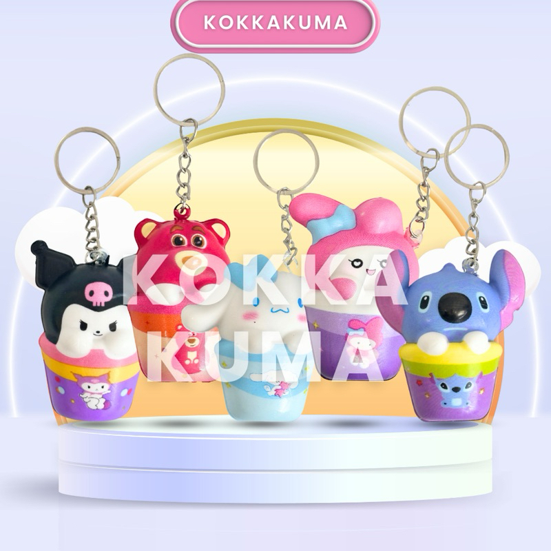 GANTUNGAN ( Kkm ) Mini Keychain Sanrio Squishy Mini Small Keychain ...
