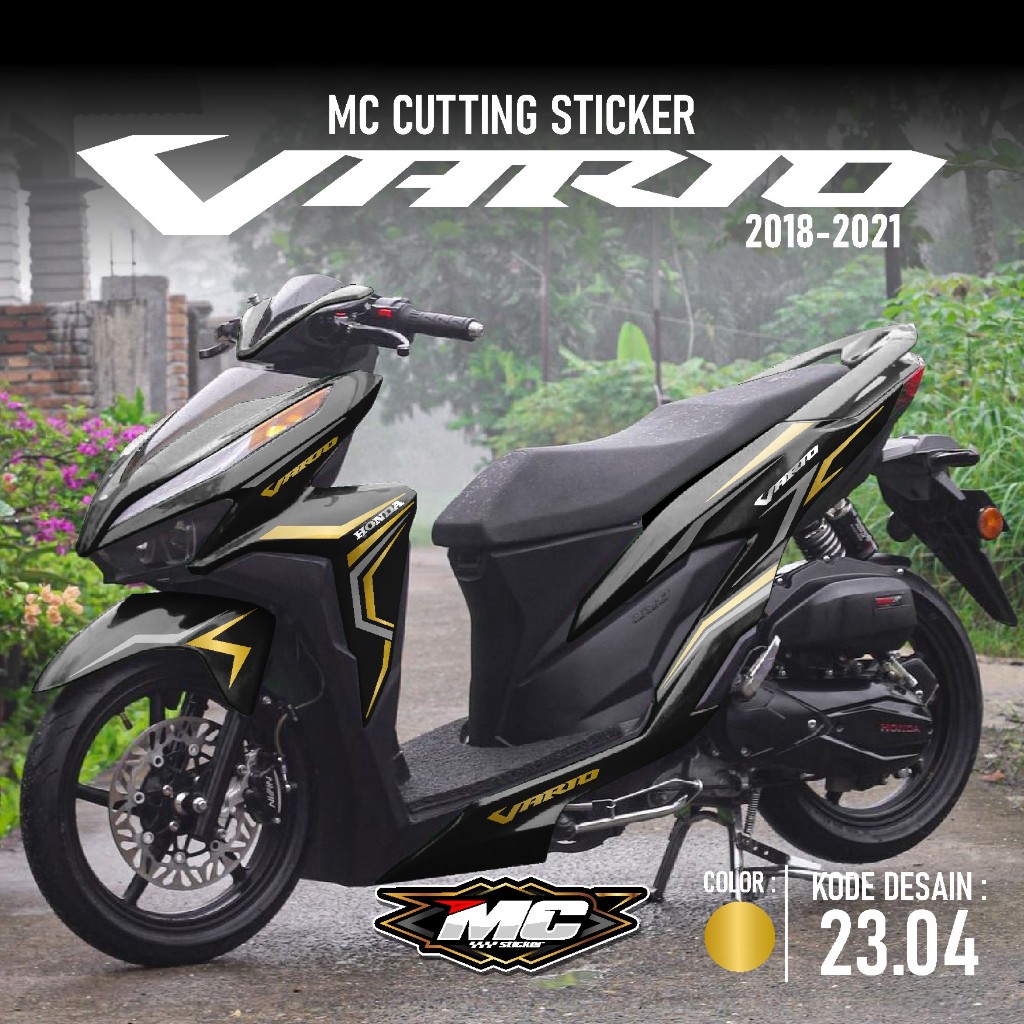 Cutting Sticker Vario 150 & 125 - Motorcycle Accessories Sticker Honda ...