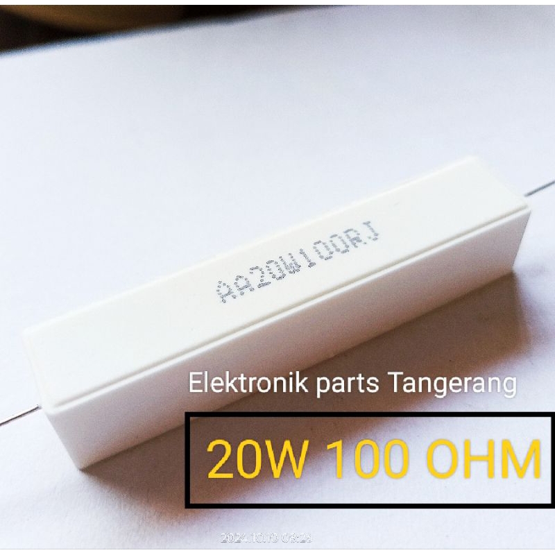 KAPUR RESISTOR 20W 100 OHM RESISTOR 20W 100 OHM LIME RESISTORS 20 WATT ...