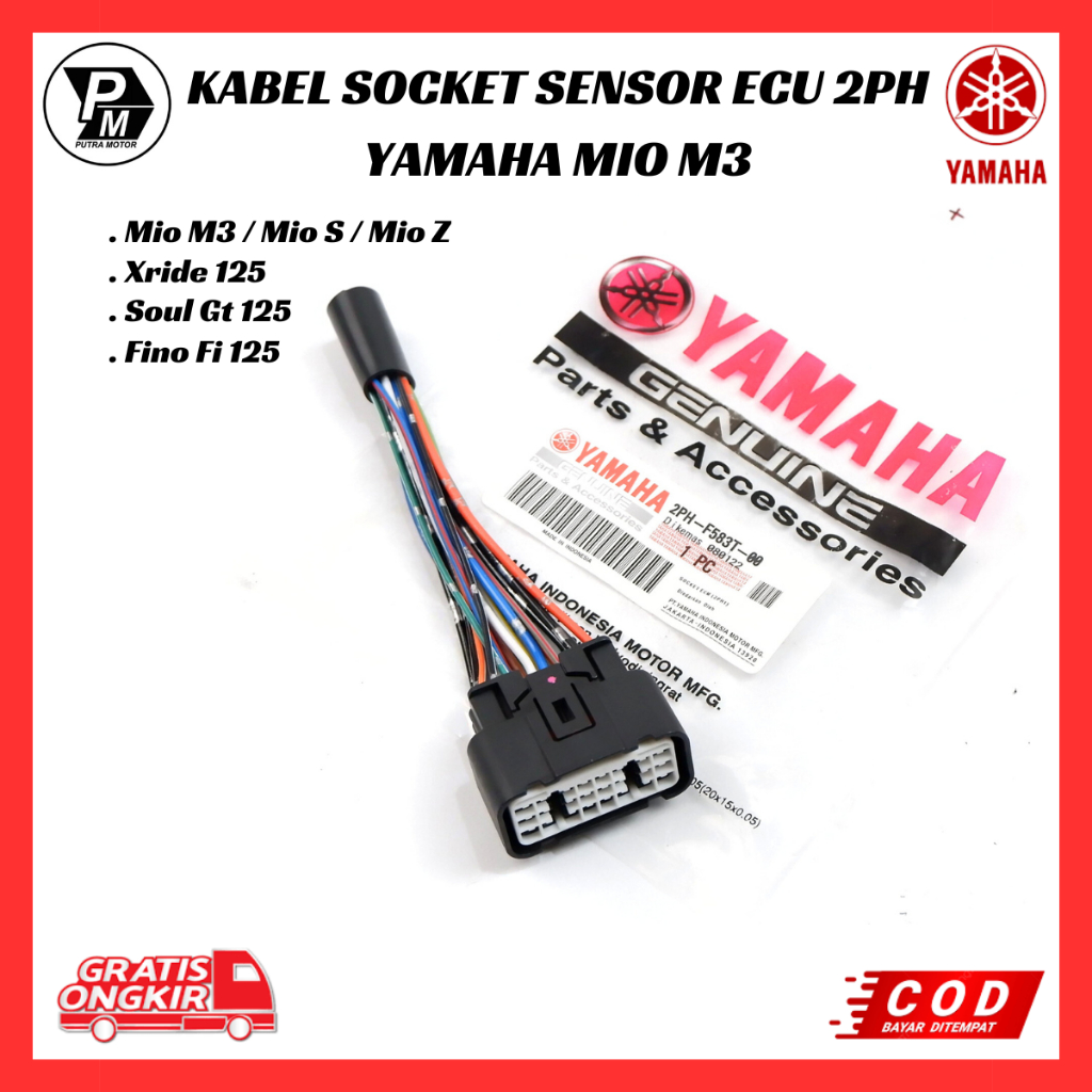 Mio M3 Socket - Yamaha Mio M3 Ecu Sensor Socket Cable - Mio S - Mio Z ...