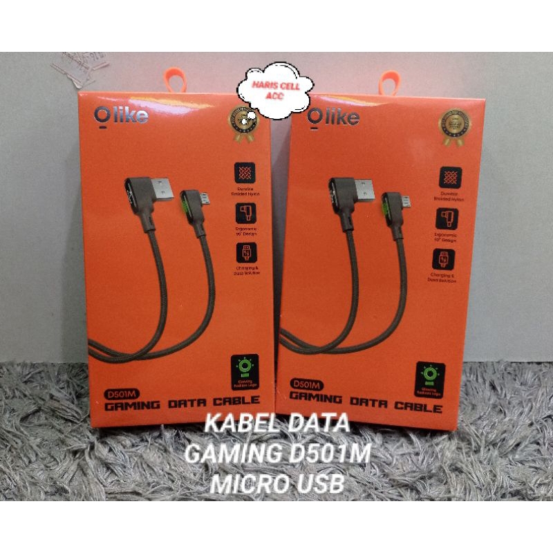 Olike GAMING DATA Cable D501M MICRO USB 2.4A BRAIDED NYLON | Shopee ...
