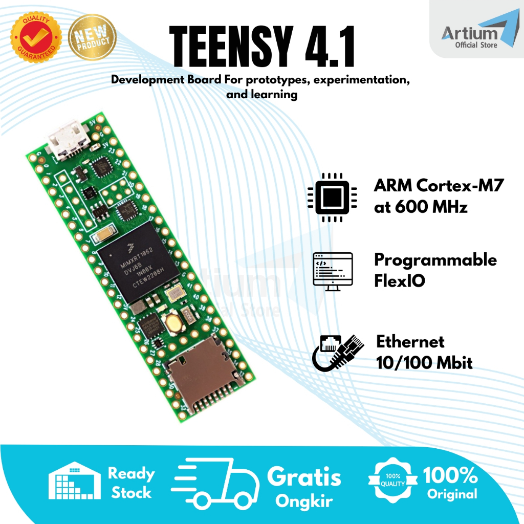 Teensy 4.1 ARM Cortex-M7 600 MHz Development Board i.MX RT1062 | Compatible with: Arduino IDE ...