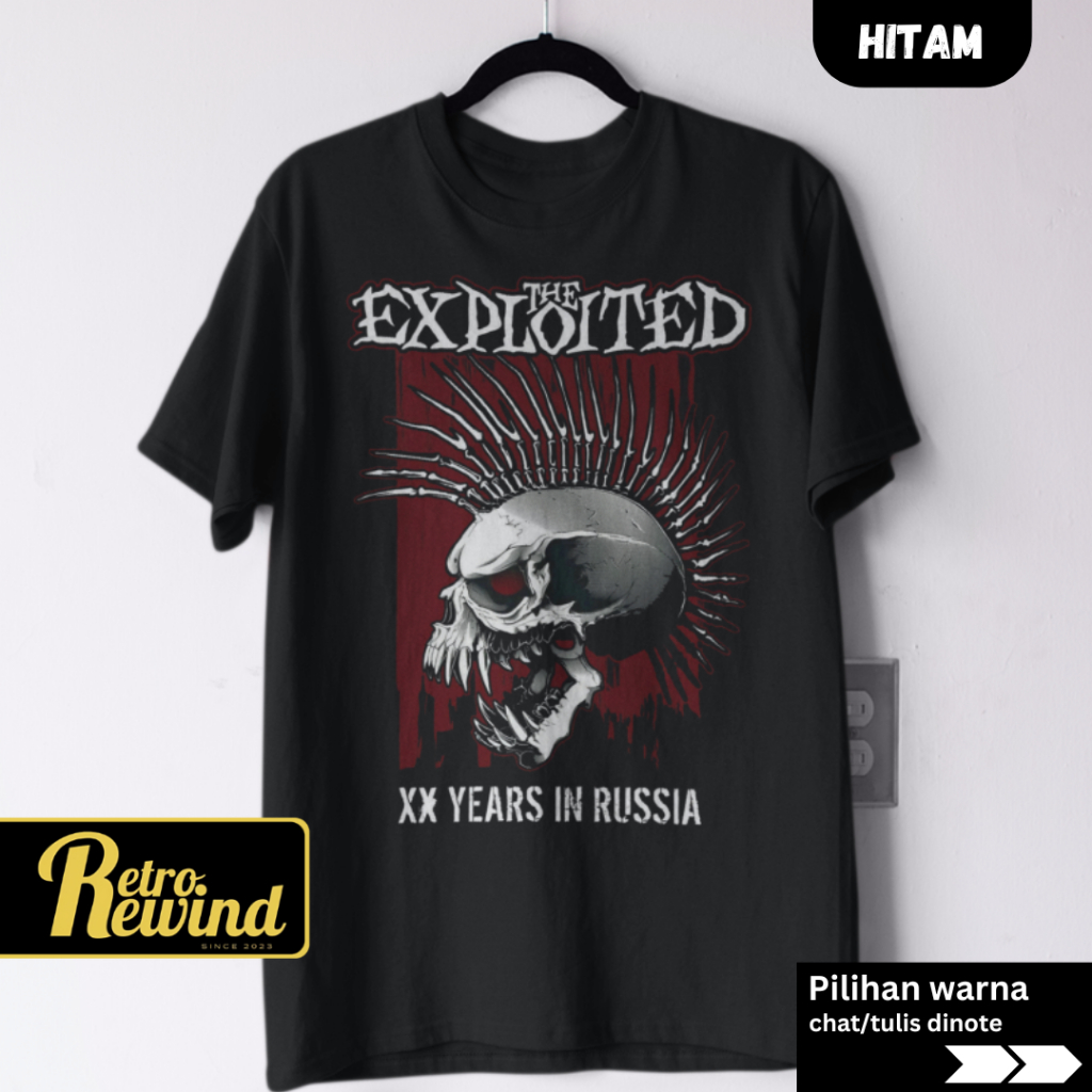 EXPLOITED BAND T-SHIRTS Adult T-shirts Size S - 7XL Big Size Jumbo and ...
