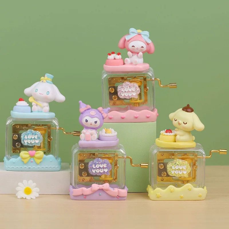 Music Box Decoration Display Large Beautiful Sanrio Series Rotating ...