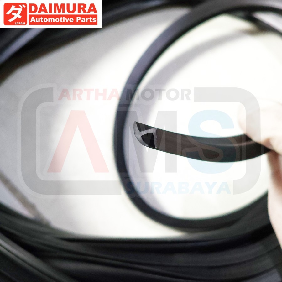 HITAM Rubber Trim List TL Fin Clamp Fender Fender Body Kit Bodykit Car ...