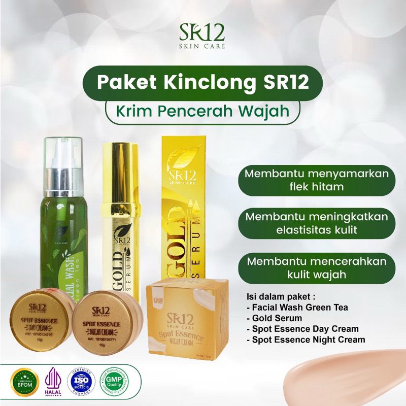 Effective & Safe Shiny SR12 Package with BPOM - SR12 Spot Essence ...