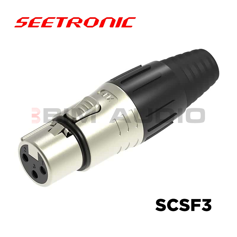 Connector XLR Male 3-Pin SEETRONIC SCSF3 ORIGINAL | Shopee Philippines