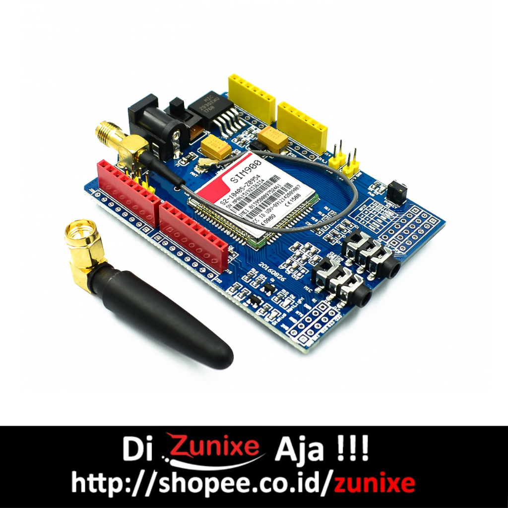 Sim900 Gsm Gprs Quad Band Shield Module For Arduino Uno Mega Shopee