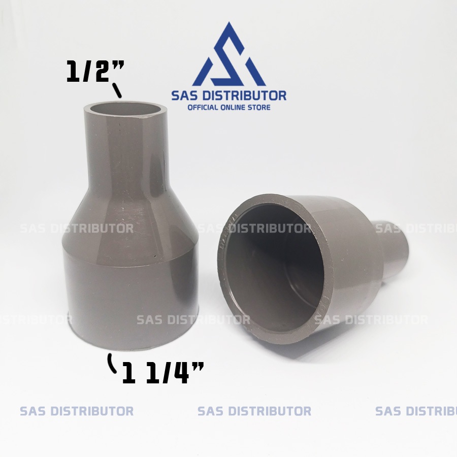 Vlok Sok 1 1/4 x 1/2" inch PVC Socket / Reducer Sock 1 1/4 x 1/2" in AW ...
