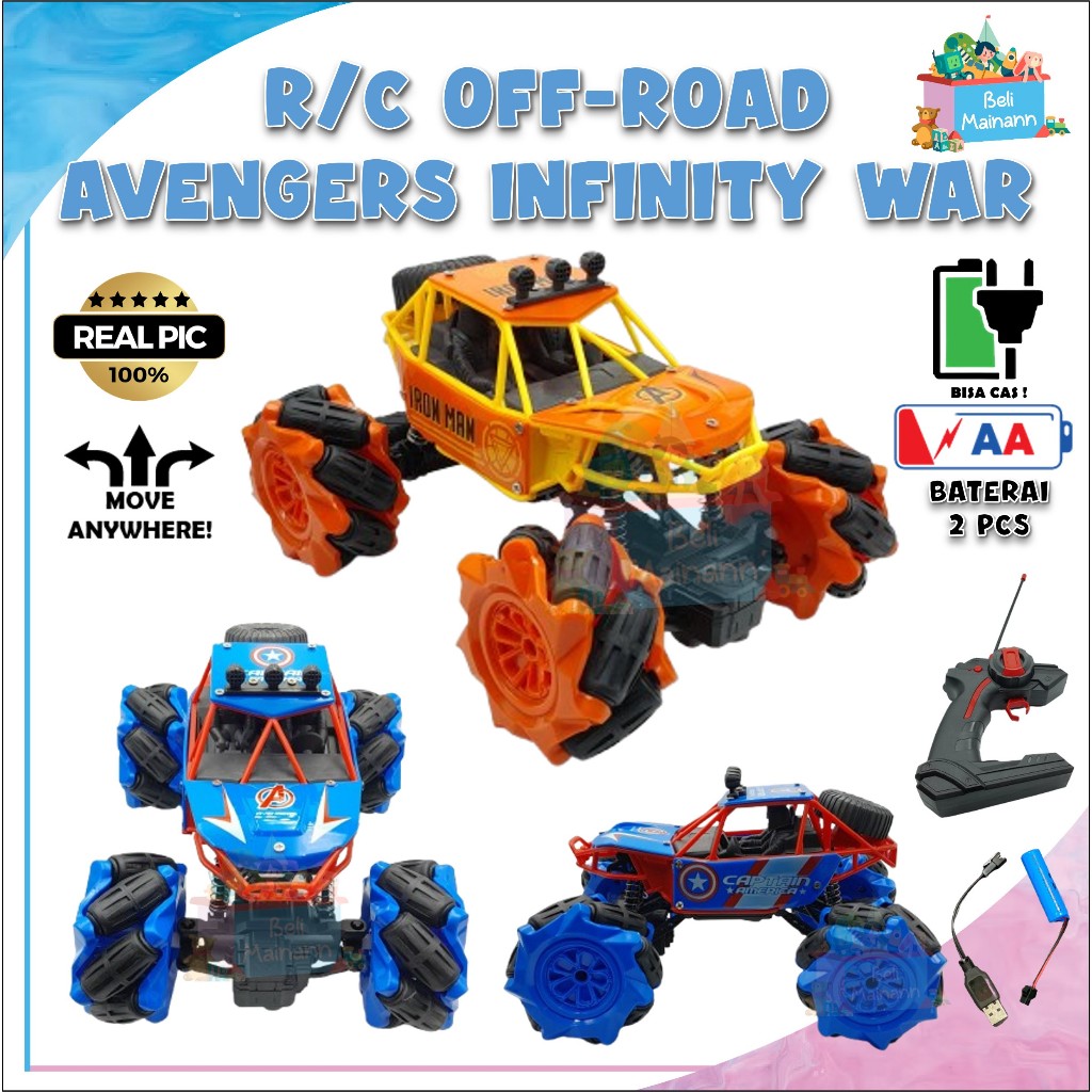 Children's Toys REMOTE CONTROL Car Toys OFF-ROAD AVENGERS INFINITY WAR ...