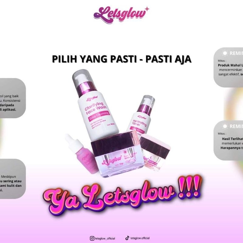 Letsglow SKINCARE 1 Package WHITENING&ACNE SERIES | Shopee Philippines