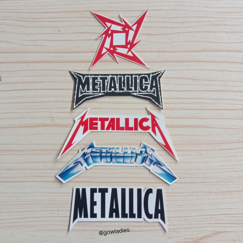 Metallica STICKER - Aesthetic Laptop Tumblr Helmet STICKER | Shopee ...