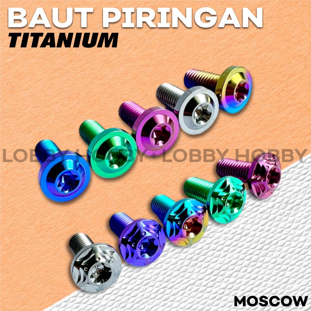 TITANIUM DRAT DISC BOLT 12 L DISC BOLT M8X20mm SEED PRICE ORIGINAL DISC ...