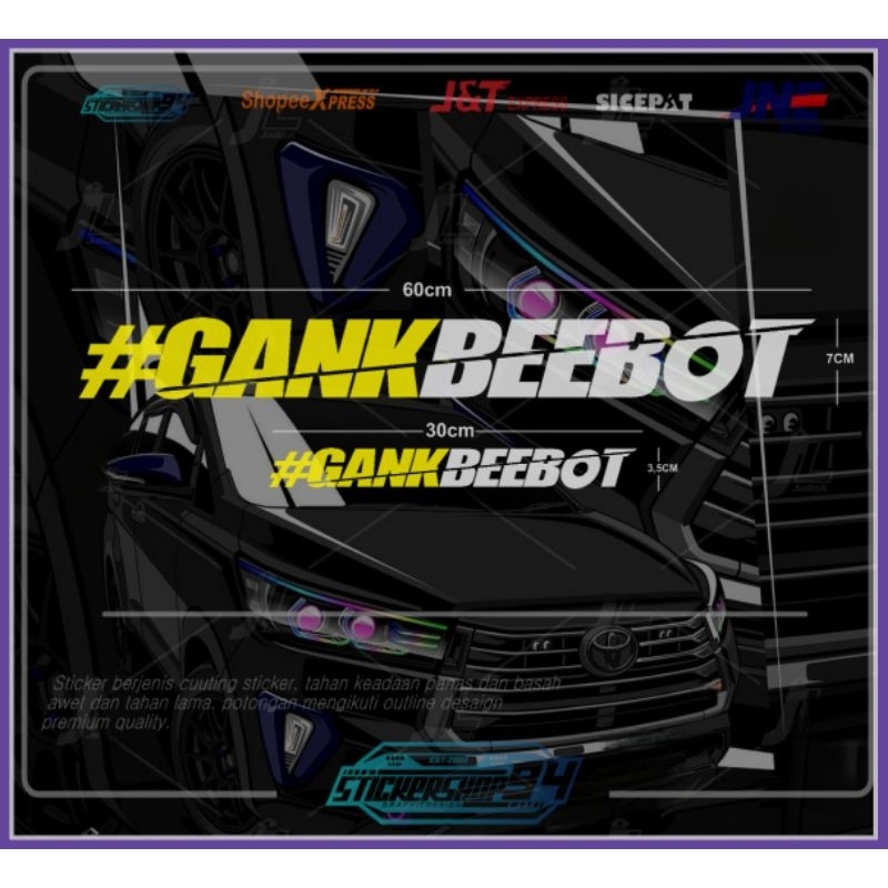 Gankbeebot cutting sticker | Shopee Philippines