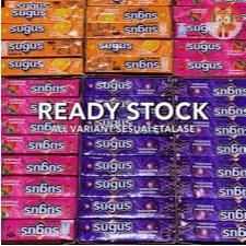 Soft CANDY SUGUS BOX Old Fashioned SNACK VARIOUS FLAVORS STRAWBERRY ...