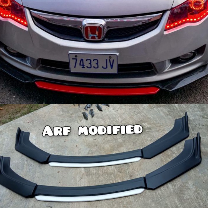 Hj6 Universal Car Winglets Car bumper lips bumper Agya Calya Civic ...