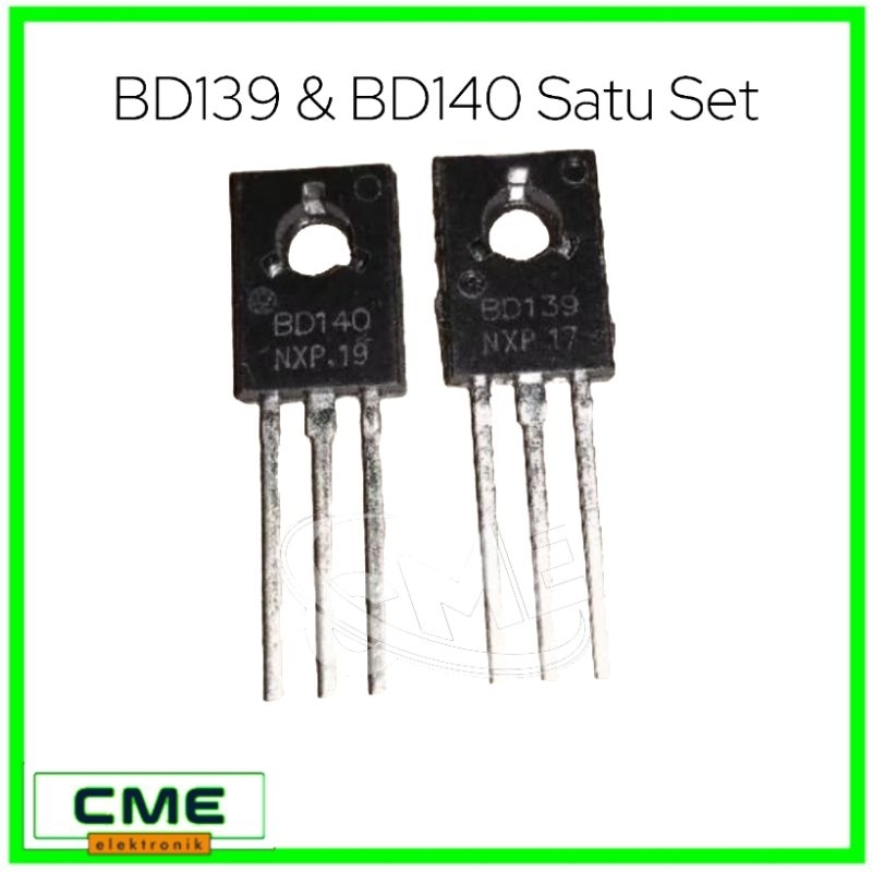 TRANSISTOR BD139 & BD140 ONE SET GOOD QUALITY TR NPN & PNP INSTALLATION ...