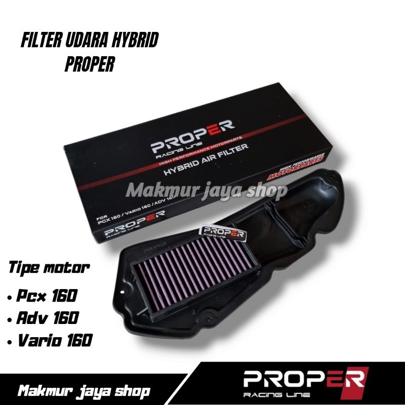 Proper Racing Line Air Filter Vario 125 Vario 150 PCX 150 CBU Beat Fi ...