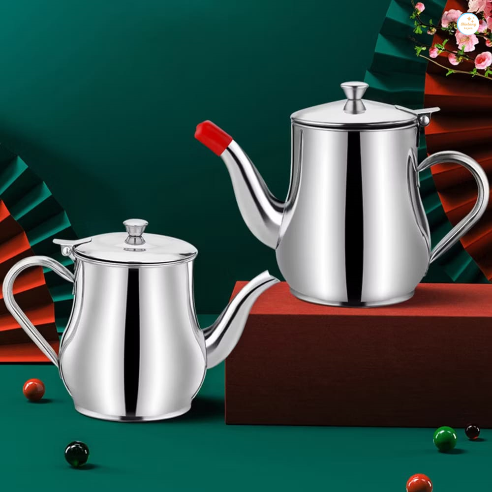 Oil Pot 750ML Oil Pot Multi-Purpose Stainless Cooking Oil Filter ...