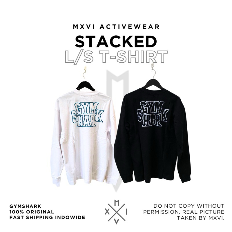 Gymshark Stacked L/S Long Sleeve T-Shirt Men'S | Shopee Philippines