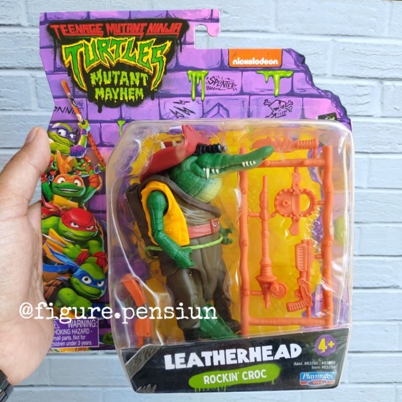 Playmates TMNT MOVIE BASIC LEATHERHEAD ROCKIN CROC TEENAGE MUTANT NINJA ...