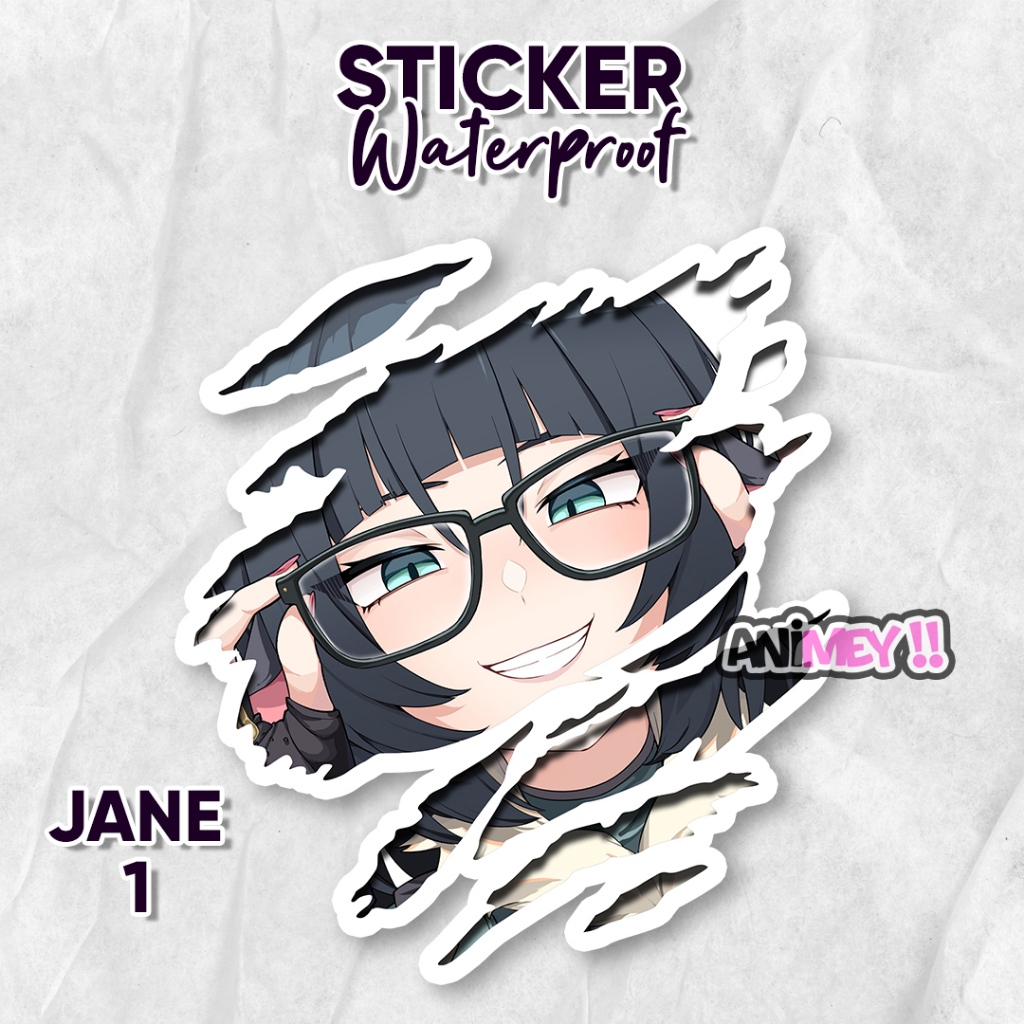 Jane Doe Zenless Zone Zero Scratch Sticker / Waterproof Anime Sticker ...