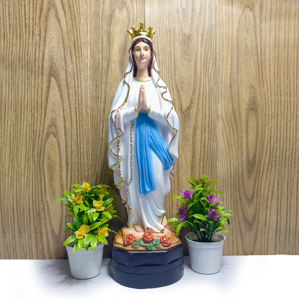 40cm Fatima Virgin Mary Statue/Crown Virgin Mary Statue/Catholic Virgin ...