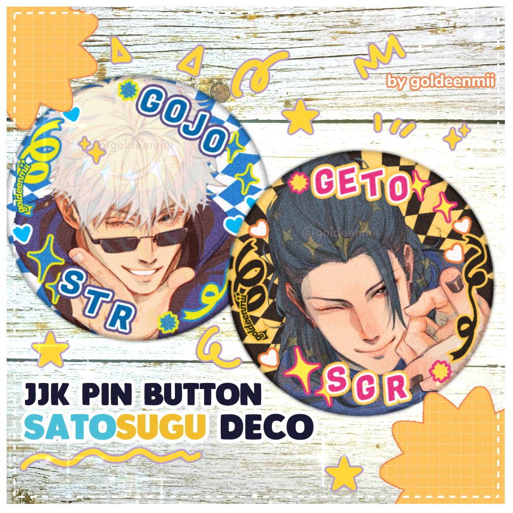 JJK - Button Pin DECO Satosugu Jujutsu Kaisen Pin Gojo Geto Pin Anime ...