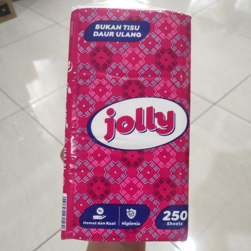 Jolly Tissue 250sheets 2ply/Facial Tissue/Fine Tissue/Tissue | Shopee ...
