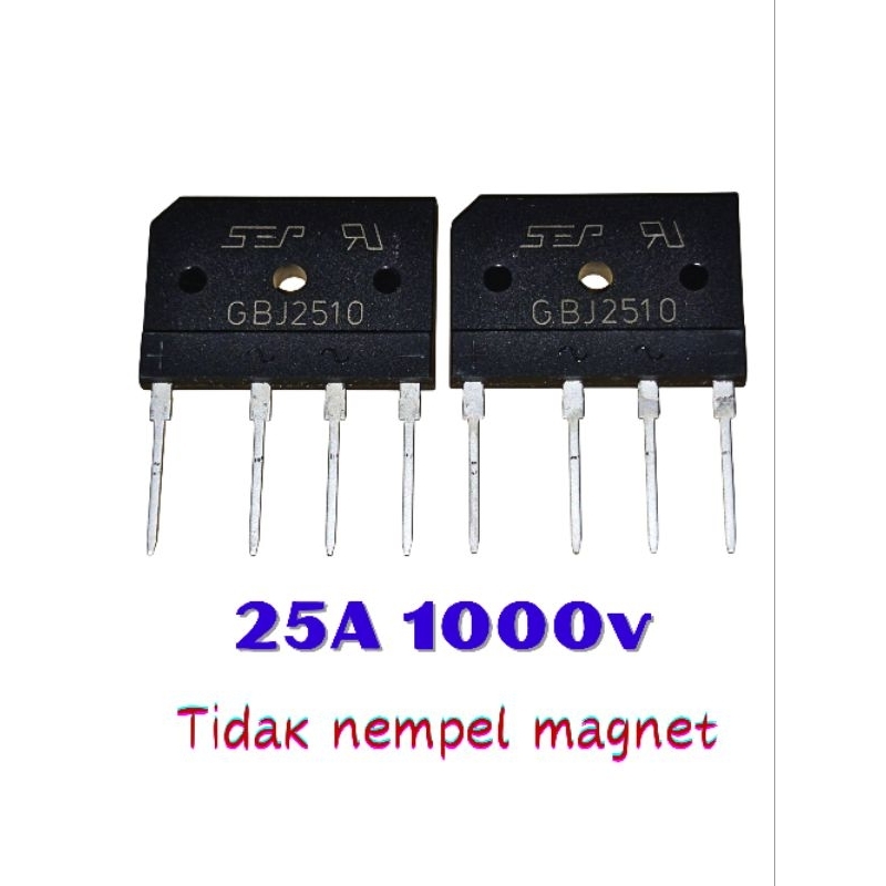 Comb diode 25A / bridge diode 25 ampere / diode gbj2510 | Shopee ...