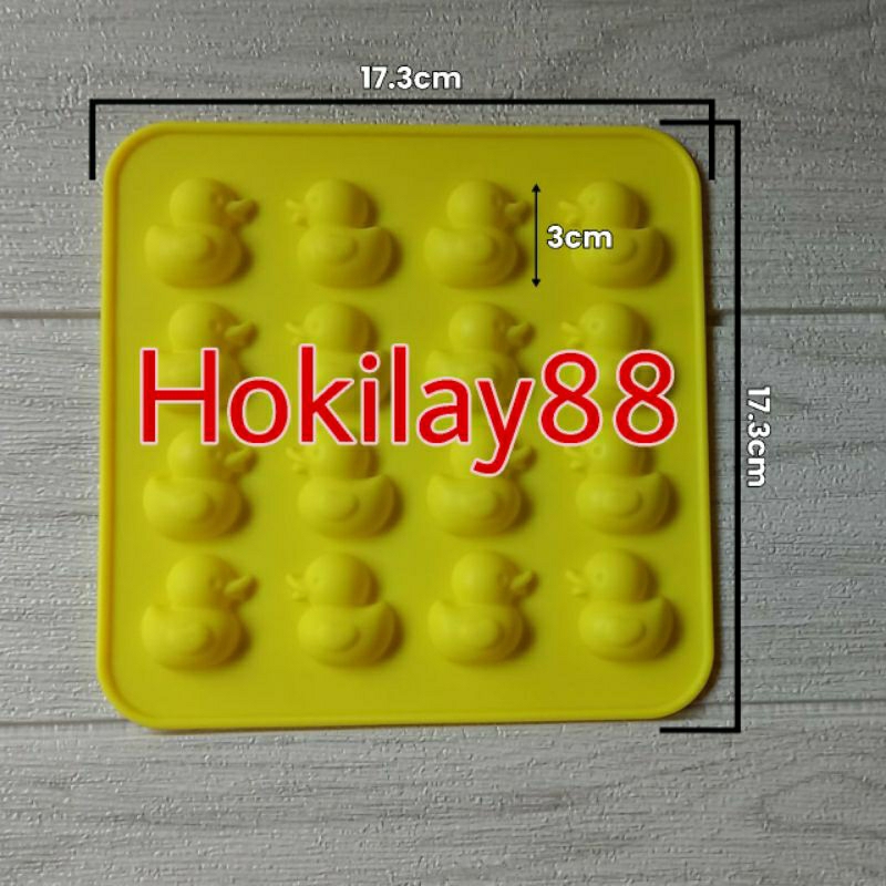 16 hole Duck Silicone Mold for pudding, chocolate, soap / Jelly Duck ...