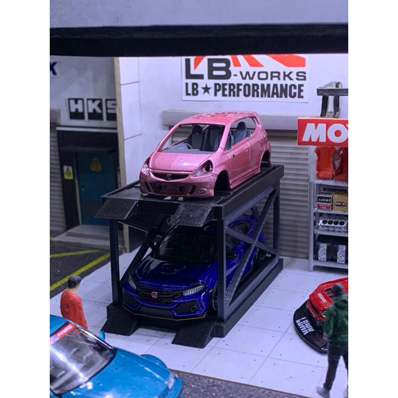 Modular Car lift Display Rack Suitable for 1:64 Scale Hotwheels ...