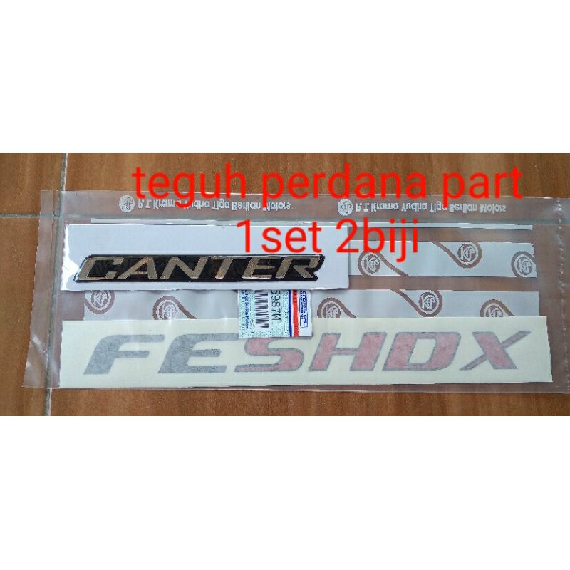Feshdx canter stickers 1 set of new canter logo, embossed sticker model ...