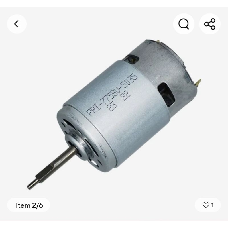 Dynamo DC Motor RS-775 775 DC 12V - 24V Long AS Long Shaft Axle ...