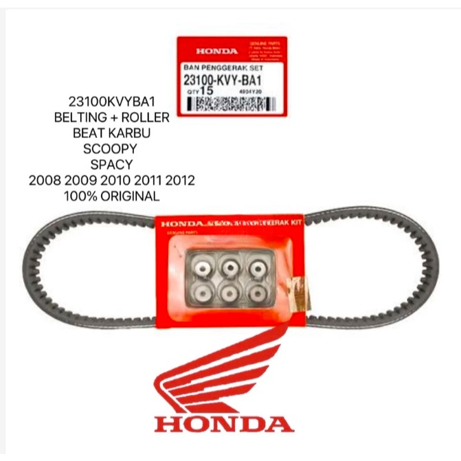 Van Belt Drive Belt Honda BeAT Carburetor 23100-KVY-BA1 AHM Honda ...