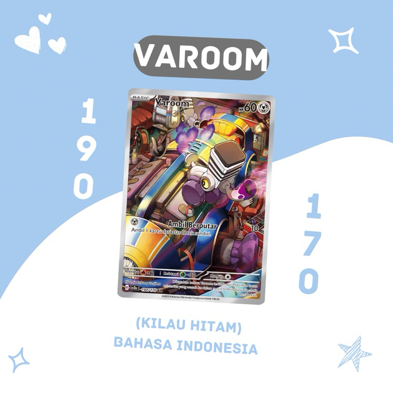 Varoom AR SV3S 190/170 Pokemon TCG Indonesia | Shopee Philippines