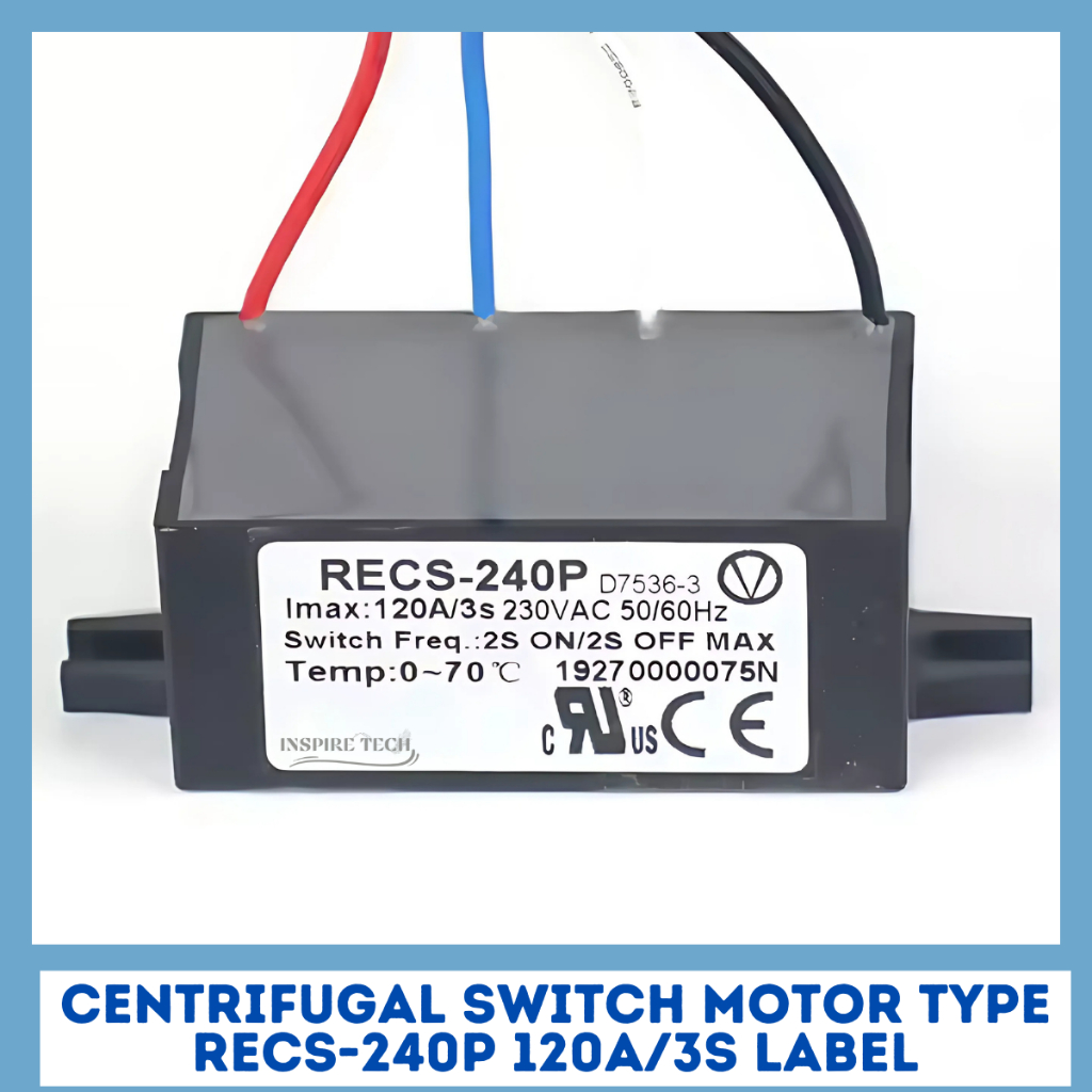 Motorcycle Centrifugal Switch Type RECS-240P 120A/3S Label | Shopee ...
