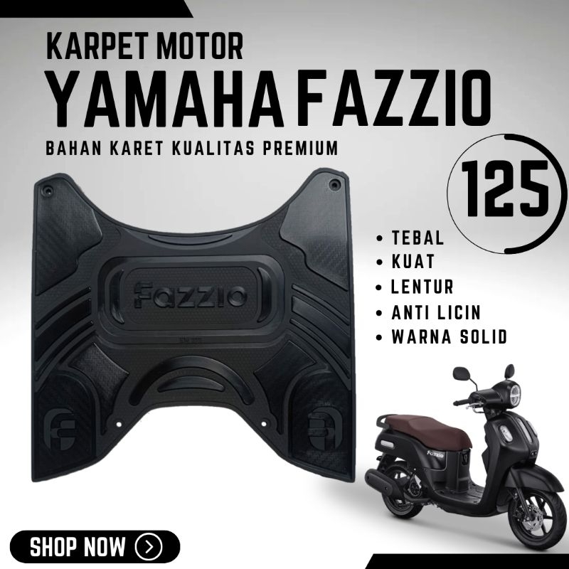 YAMAHA FAZZIO MOTORCYCLE STORAGE CARPET / VARIATION ACCESSORIES PREMIUM ...